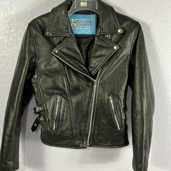 Xelement | Jackets & Coats | Xelement Usa Leather Motorcycle Biker ...